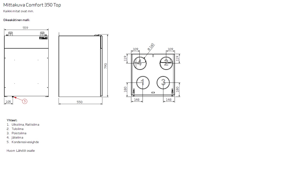 NILAN HEAT RECOVERY UNIT NILAN Comfort 350 TOP Polar R | Heat Recovery ...
