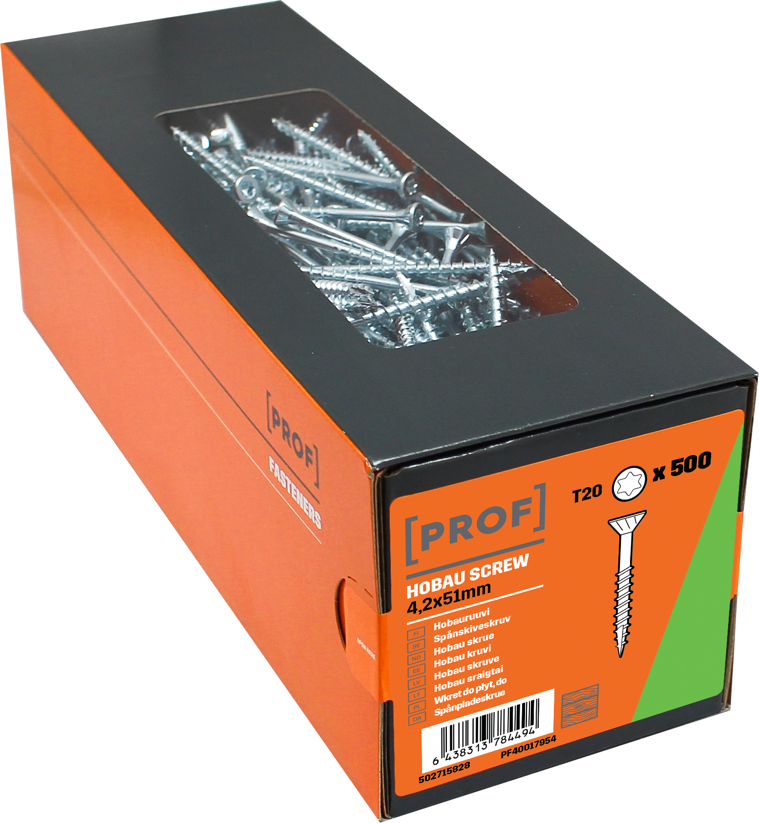 PROF SPONPLATESKRUE 4,2X55 FZB FZB 4,2X55 A500 T20 | Tre- og ...