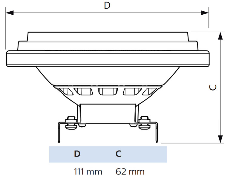PHILIPS SPOTLIGHT G53 927 1270LM 100W=20W 45D | Led-Lamp/Multi-Led ...
