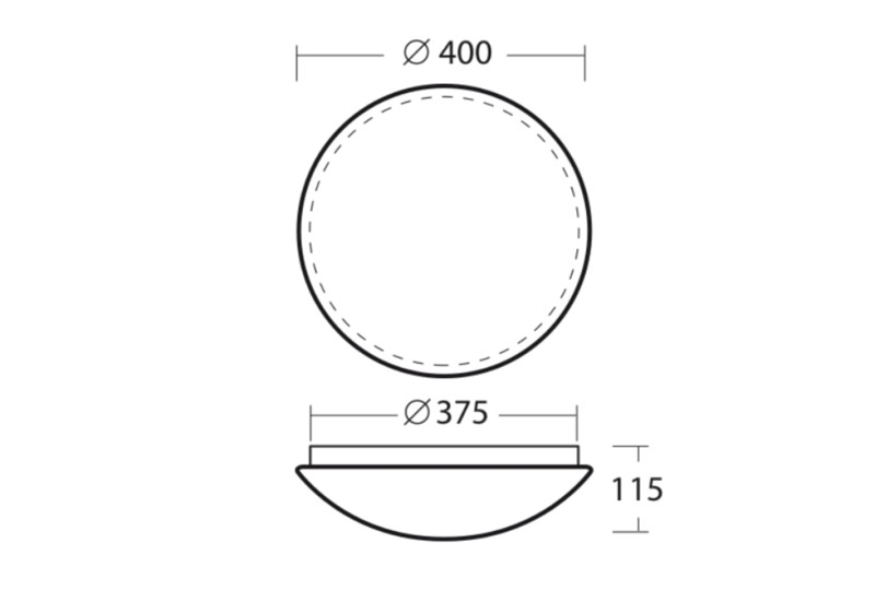 M-LIGHT GENERAL LU. SURFACE OMEGA 2 OMEGA 2 28W 3000K PC RADAR | Sensor ...
