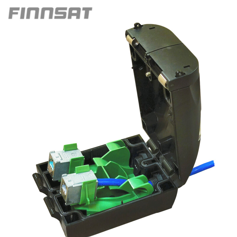 CORNING SURFACE MOUNTING BOX RJ45 IP67 2xS250 BLACK | Communication ...