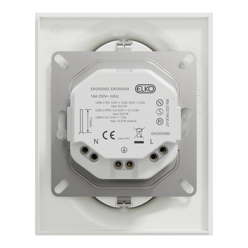 ELKO One Dobbelstikk 2x USB C PD lader | 01.10 - 31.12 - Elko | Onninen AS