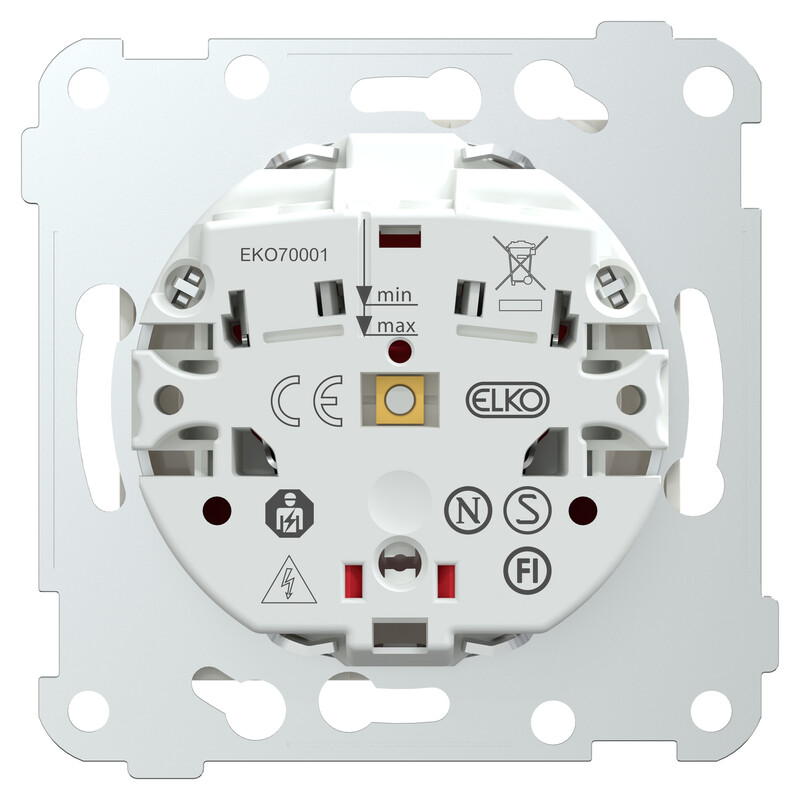 ELKO SOCKET-OUTLET ELKO RS16 1N/16A//IP21 WHITE | 25 Socket Outlets ...