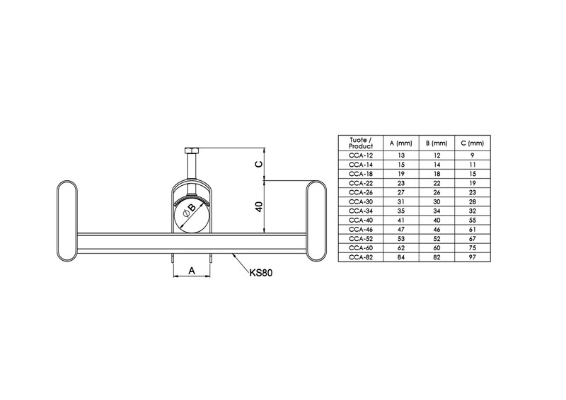 MEKA ARCH CLAMP MEKA CCA-34 XPG 10PCS | Cable Ladders | Onninen