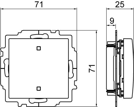 ABB PAINIKE SAGA PAINIKE 1-OS/50MA/24V | Väyläjärjestelmät | Onninen